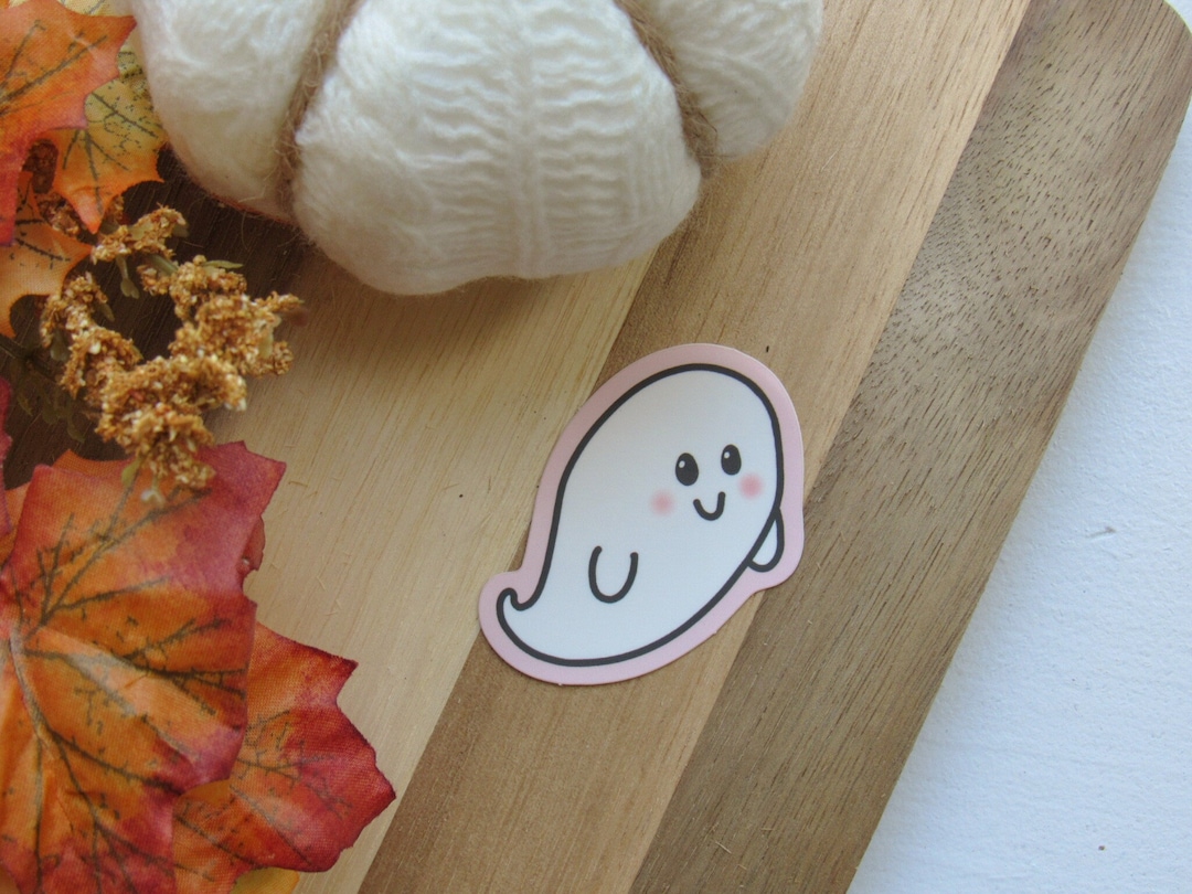 Cute Ghost Sticker, Waterproof Sticker, Spooky Sticker, Fall Sticker ...
