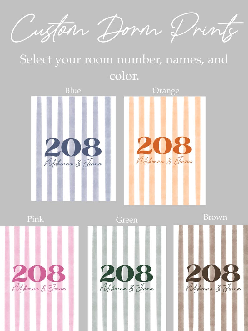 Custom Dorm Room Sign, Dorm Room Sign, College Roommate Gift, Roommate ...