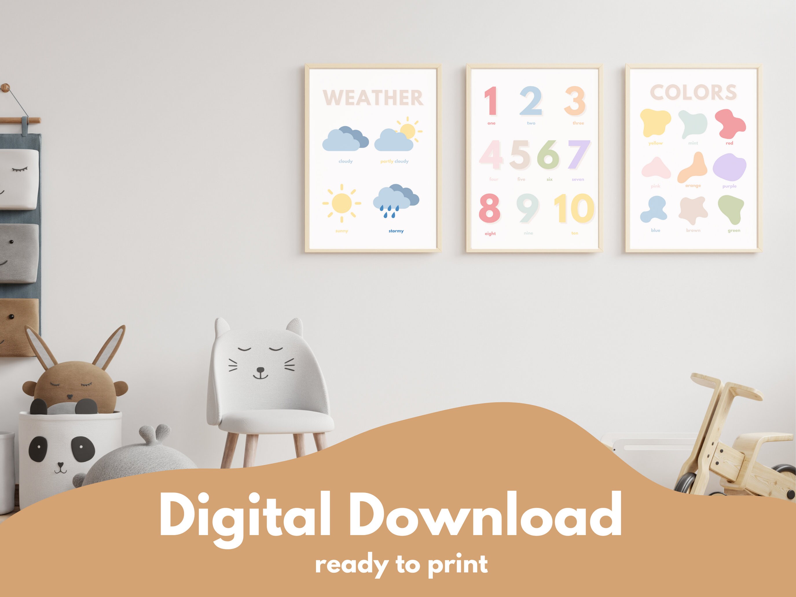 Montessori-inspired Educational Poster Set: 5 Homeschool Prints for ...