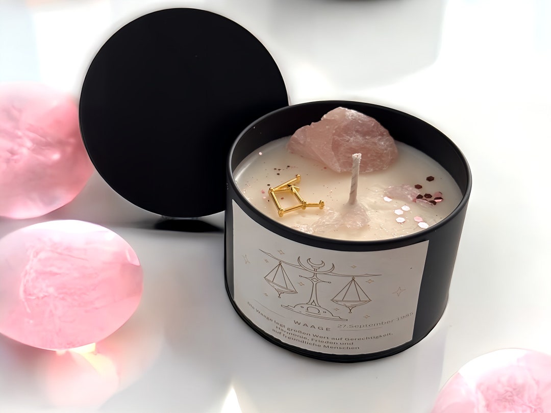 Candle Zodiac Sign Libra Personalized Scented Candle Birthday Zodiac ...