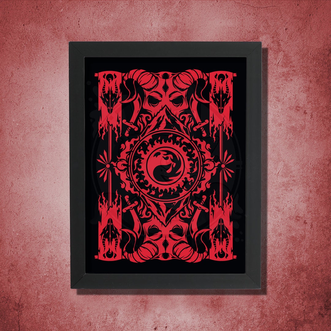 Magic the Gathering: Red Mana 8x10 Print MTG Print Red Mana Print Magic ...