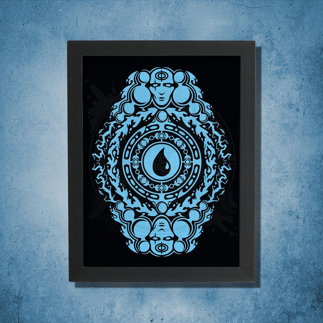 Magic the Gathering: Blue Mana 8x10 Print MTG Print Blue - Etsy