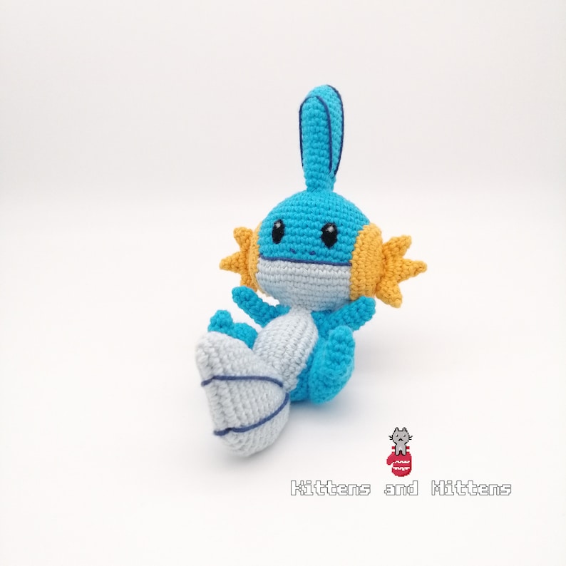 Mudkip Pokemon Crochet Pattern PDF in ENG / ITA - Etsy