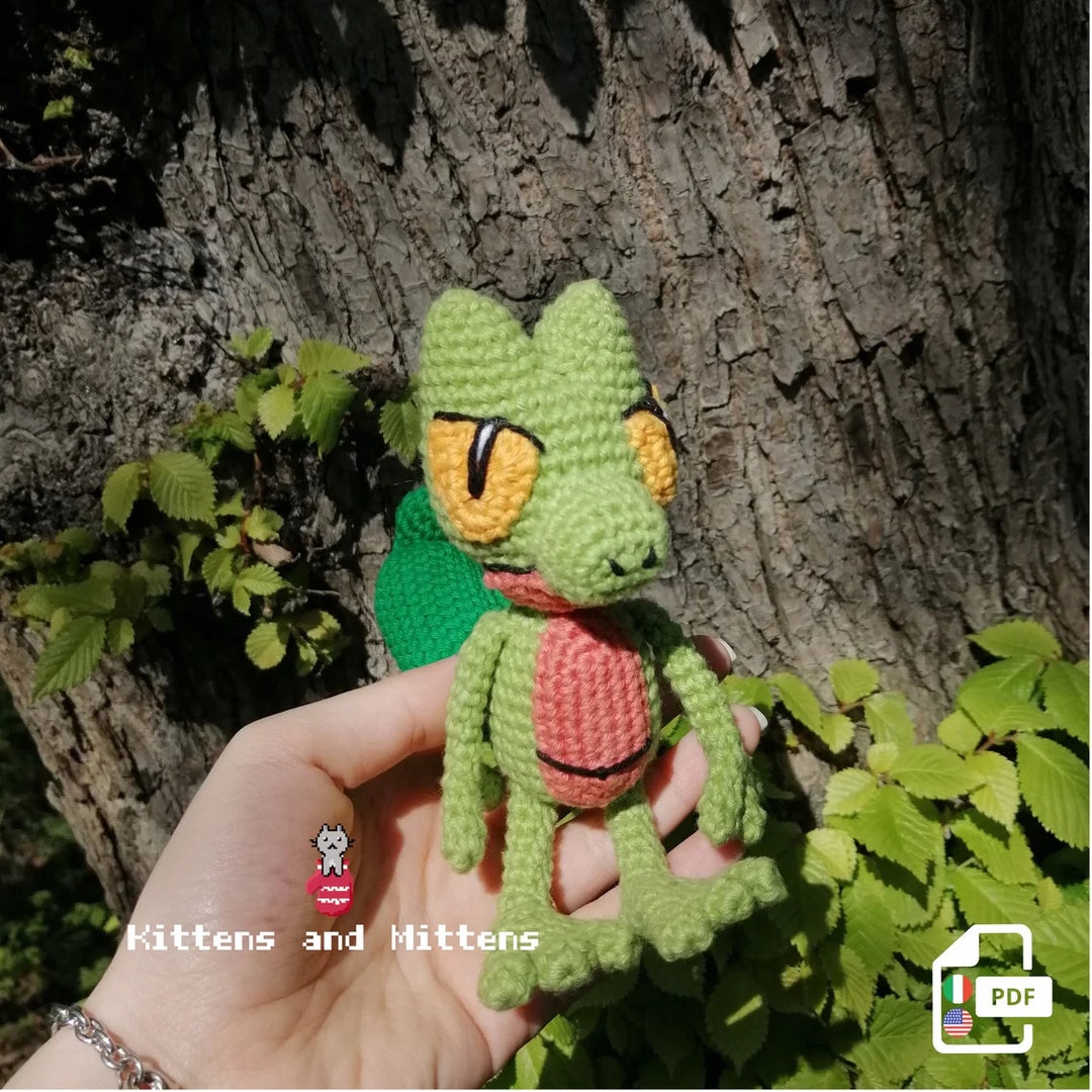 Treecko - Pokemon Crochet Pattern (PDF in ENG / ITA) - Etsy