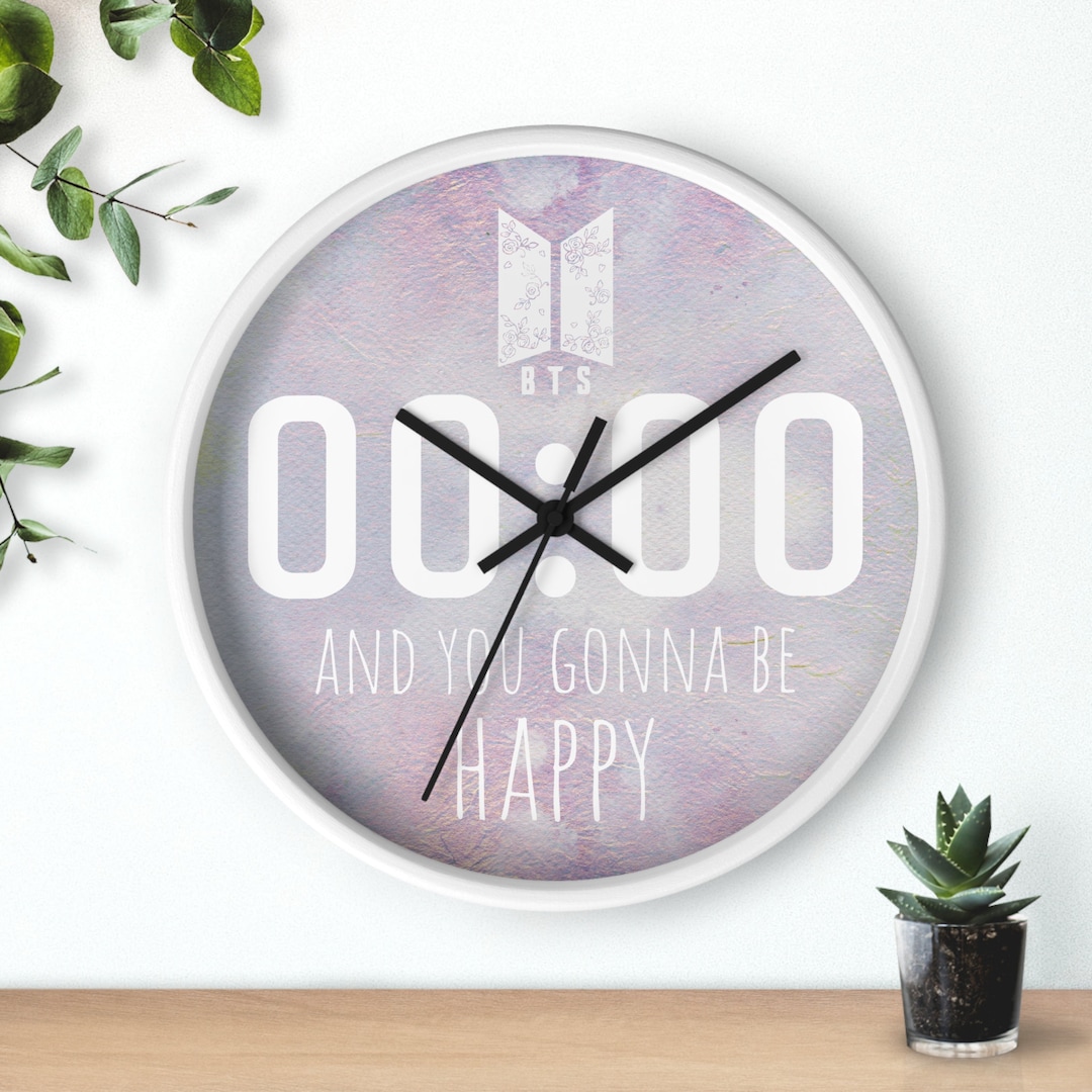 BTS Zero O'clock 10" Round Wall Clock - Etsy