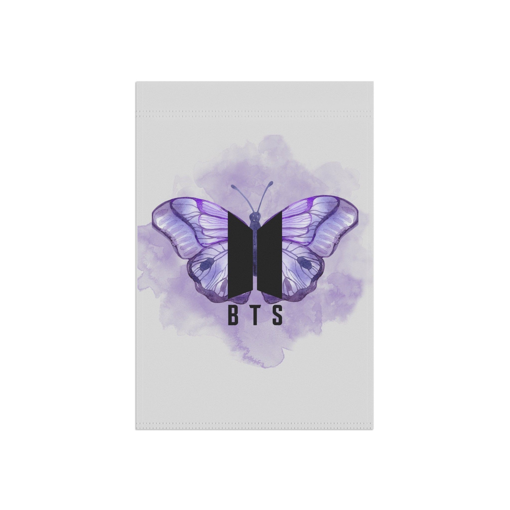 BTS Purple Butterfly Logo Purple Garden & House Banner Flag - Etsy
