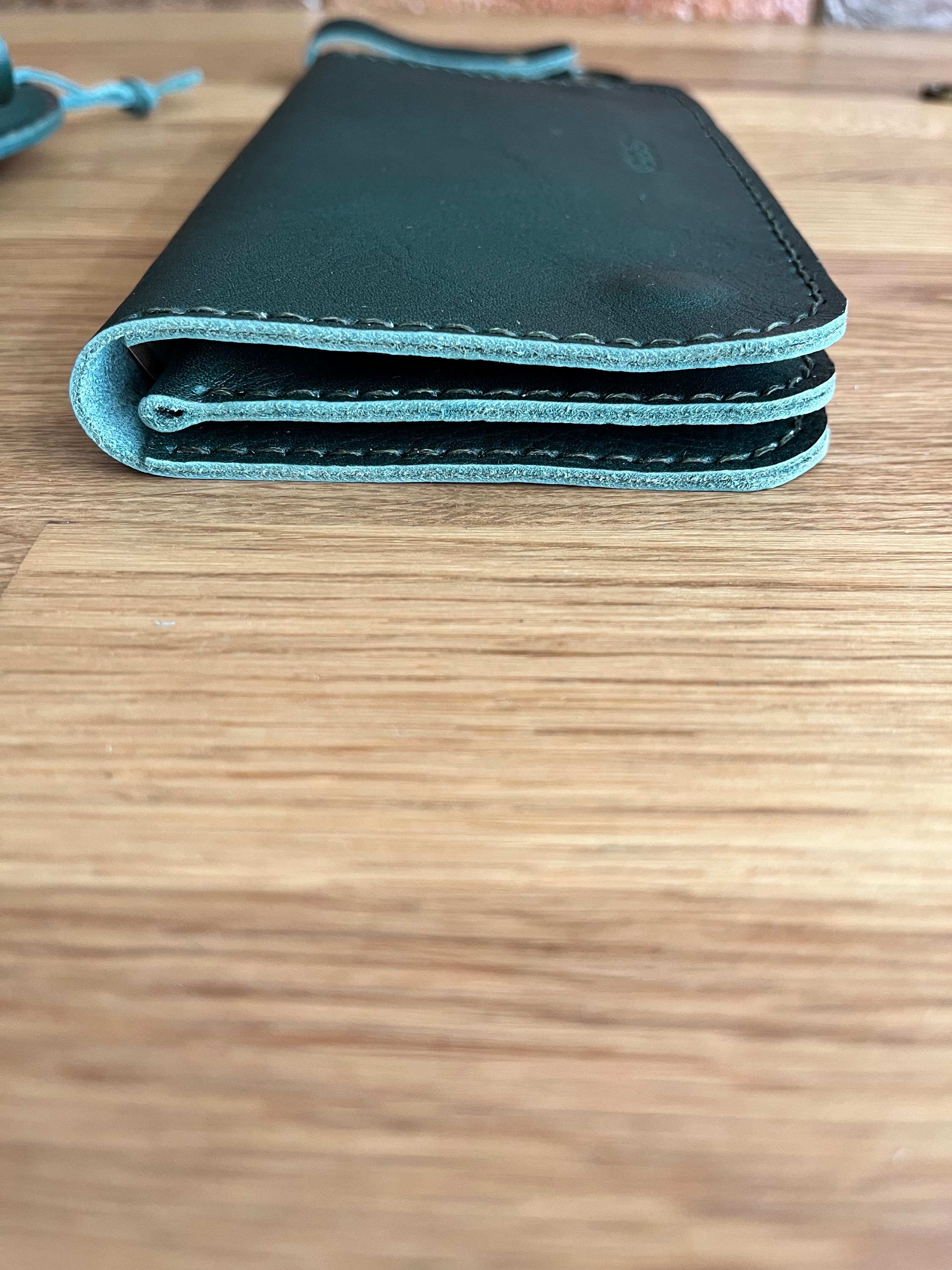 Leather Wallet for Travel, Long Wallet With Monogram, Men's Handmade ...