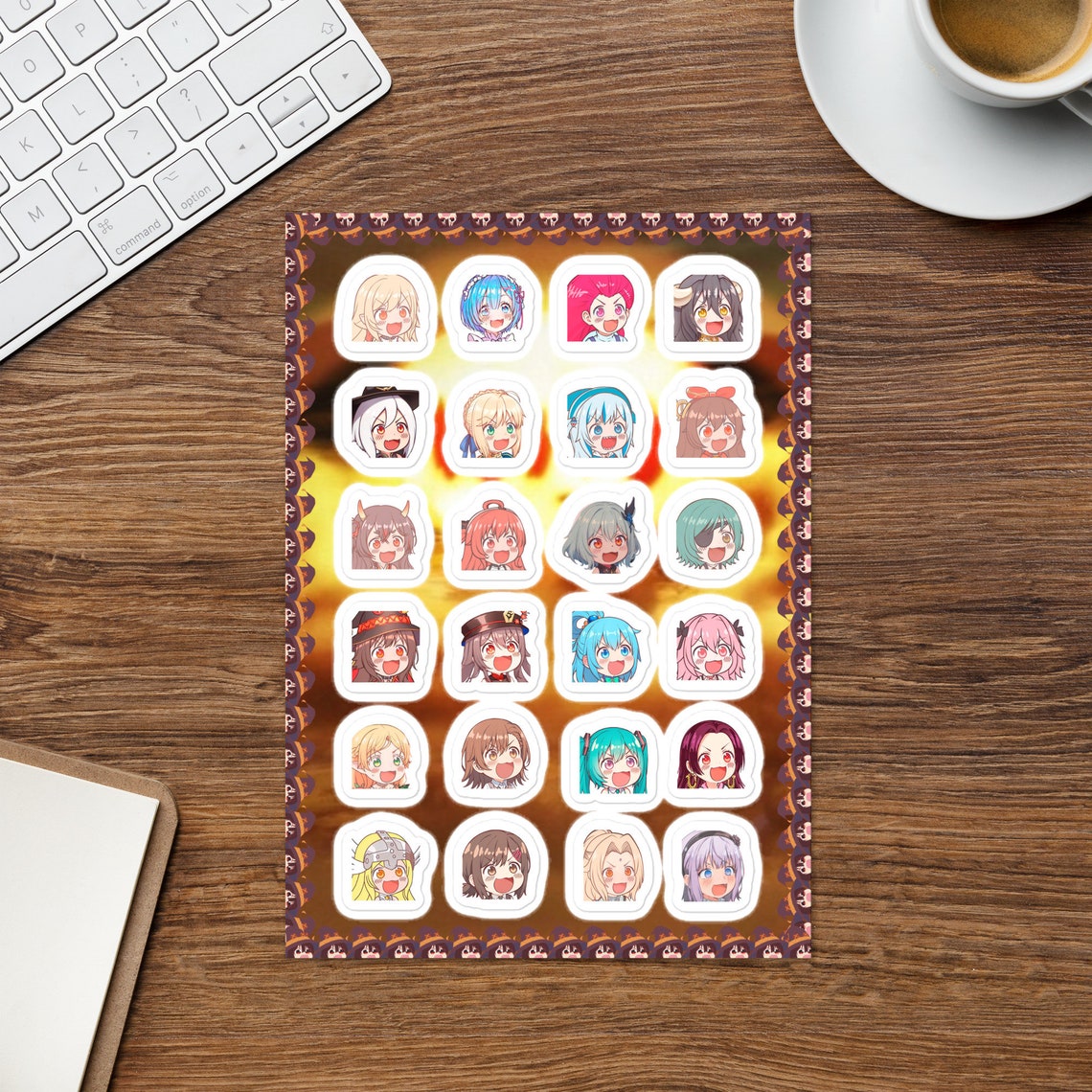 Anime Sticker Pack Hatsune Miku Stickeranime Decal Megumin - Etsy