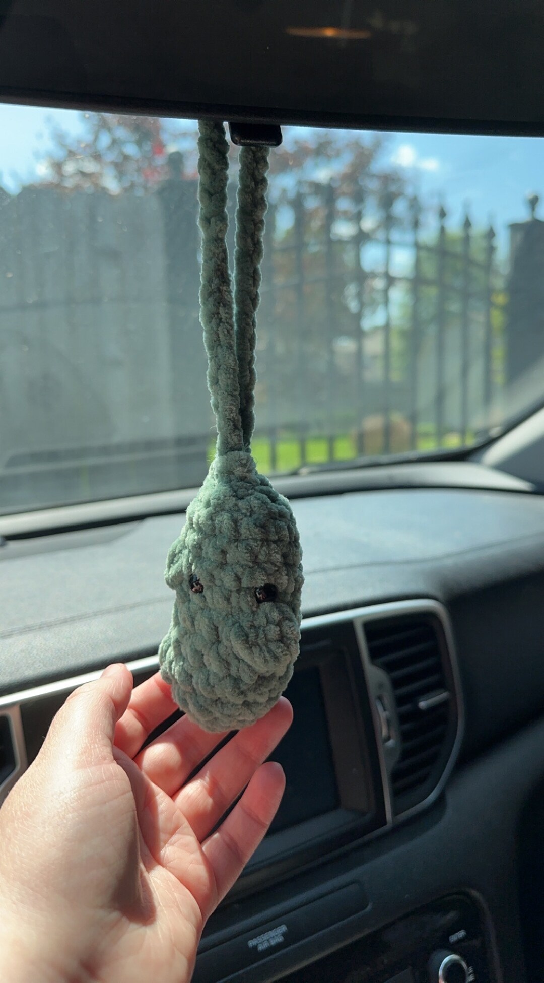 Crochet Pickle Plushie Car Hanger: Handmade Silly Gift - Etsy