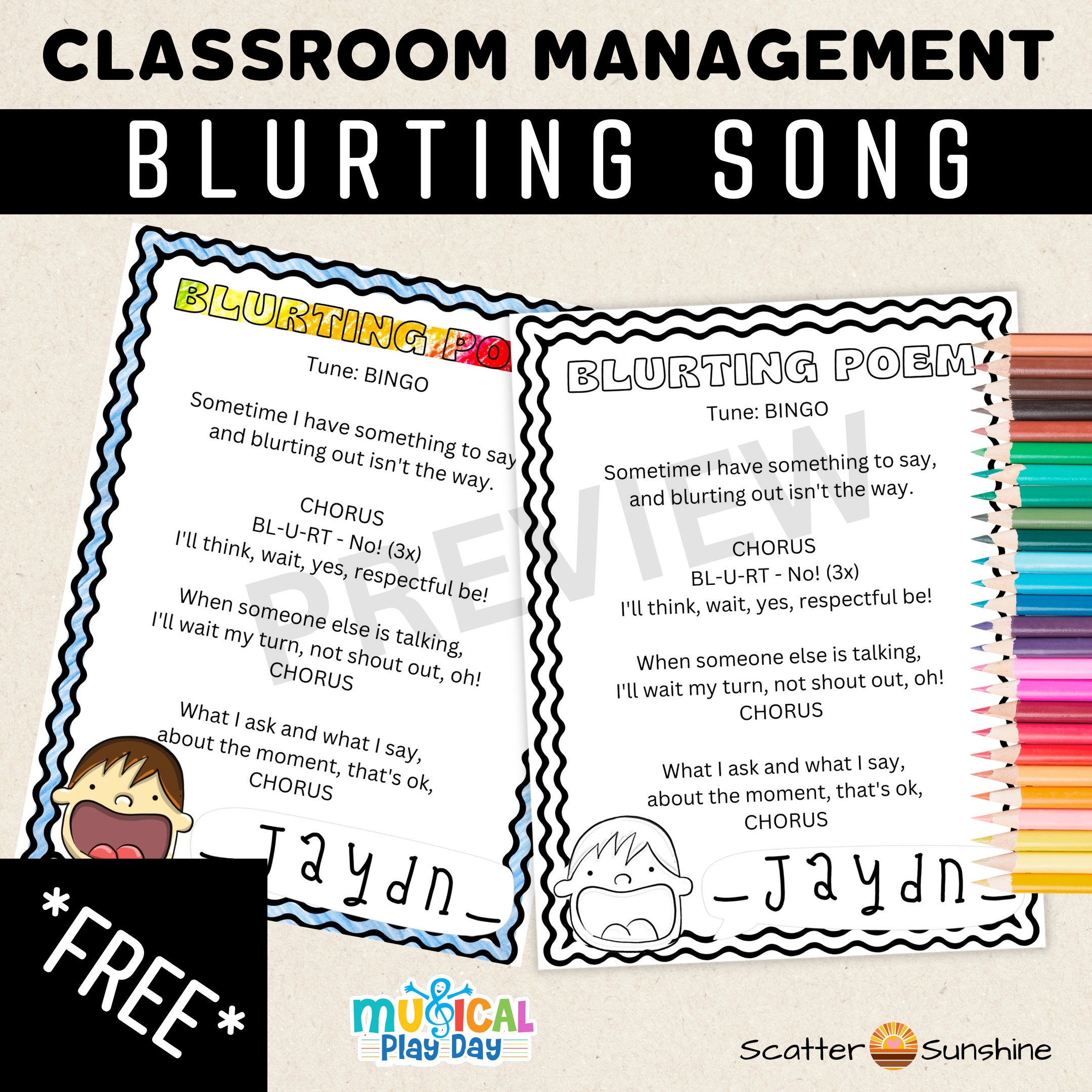 Blurting Kids Activity Bundle - Spinner Wheel Crafts & Blurt Busters ...