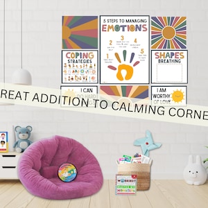 Managing Feelings Emotions Spinner Wheel Craft - Kids Calming Corner ...