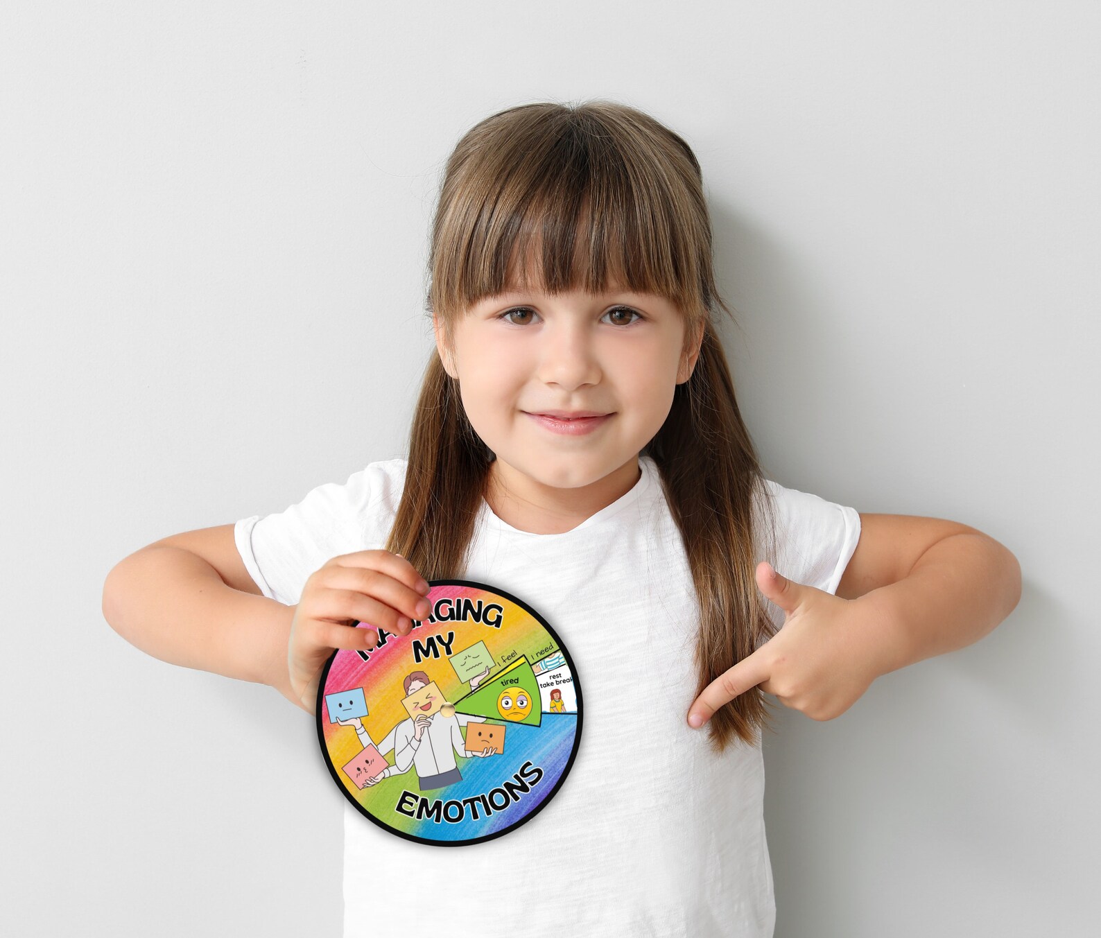 Managing Feelings Emotions Spinner Wheel Craft - Kids Calming Corner ...