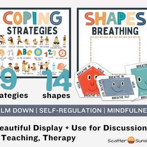 Kids Calming Corner Wall Art - Classroom Boho Calm Down Printable Decor ...