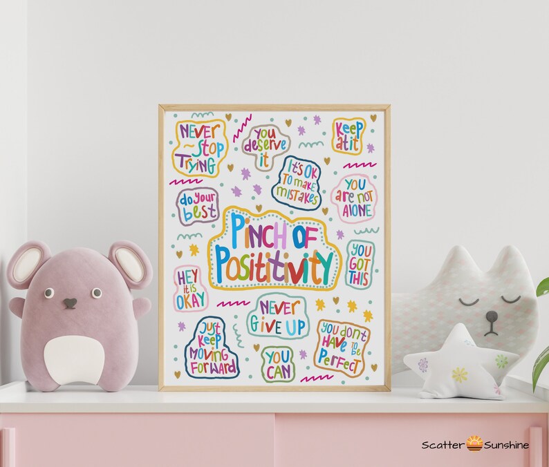 Positive Affirmations Journal, Binder, Card, Poster COVER Kids, Wall ...