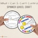 Things I Can Control Spinner Craft, What I Can & Can't Control, Kids ...