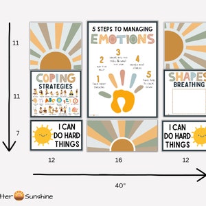 Kids Calming Corner Wall Art - Classroom Calming Down Printable Decor ...