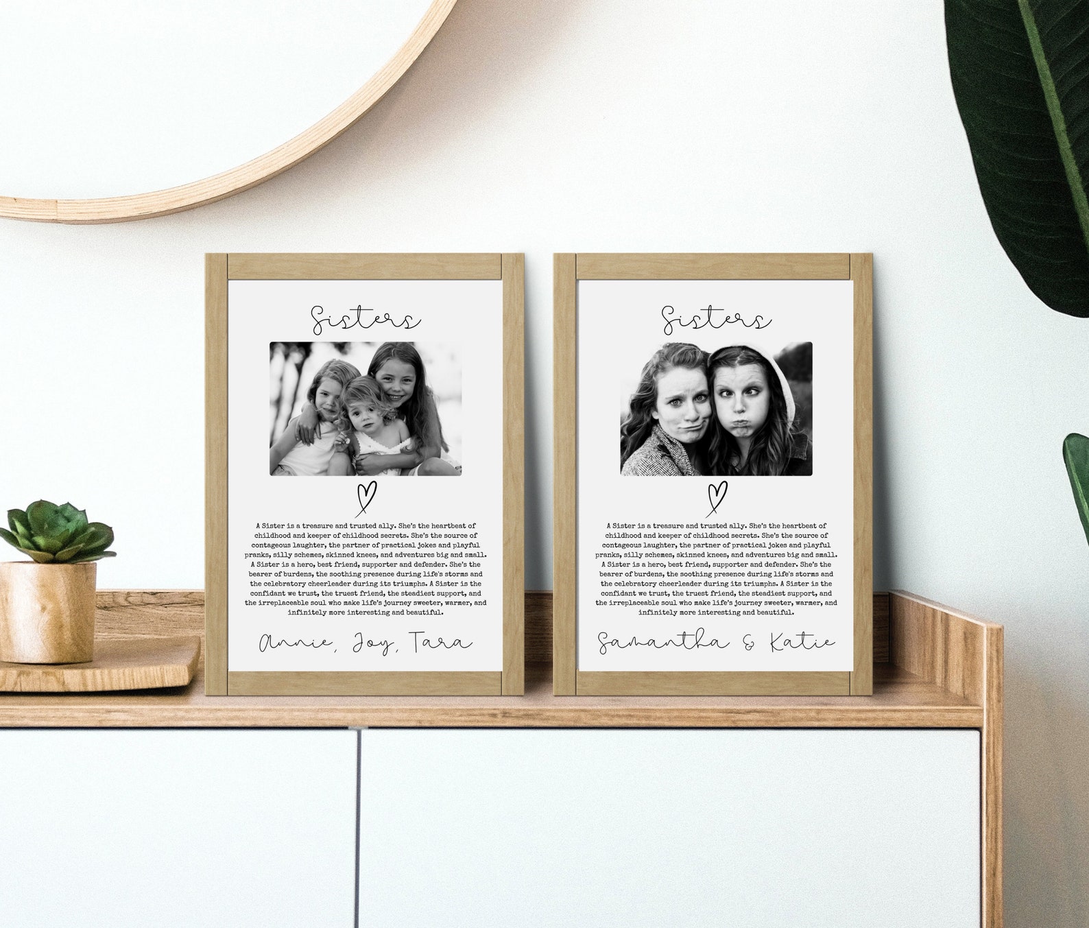 Personalised Photo Gift for Sister Customizable Sisters Gift, Sister ...