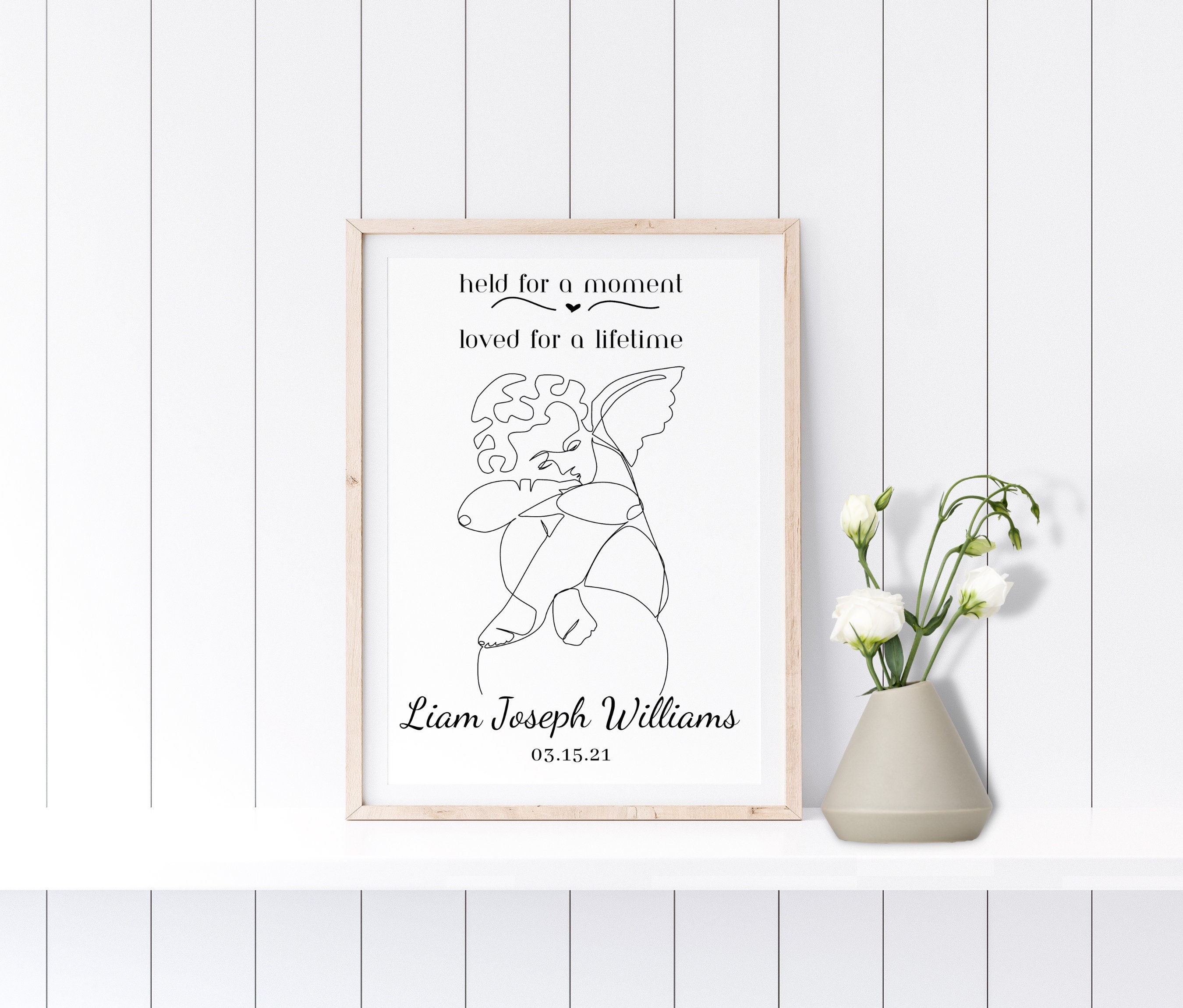 Personalized Child Loss Angels - Dedication Remembrance Display Gift ...