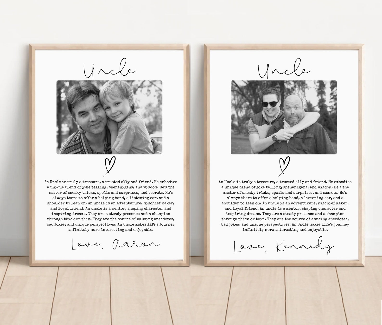 Personalised Photo Gift for Uncle | Customizable Uncle Gift, Uncle ...