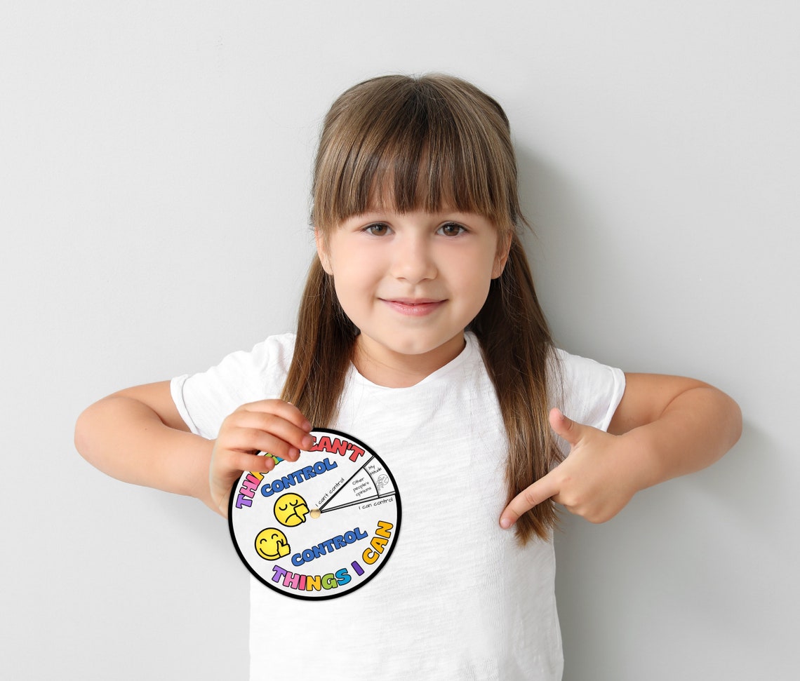 Things I Can Control Spinner Craft, What I Can & Can't Control, Kids ...