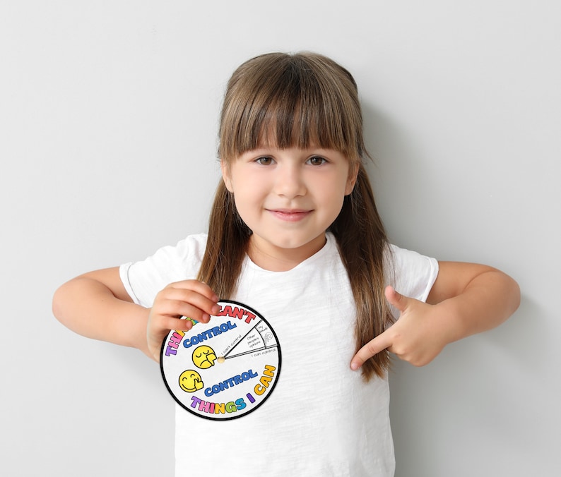 Things I Can Control Spinner Craft, What I Can & Can't Control, Kids ...