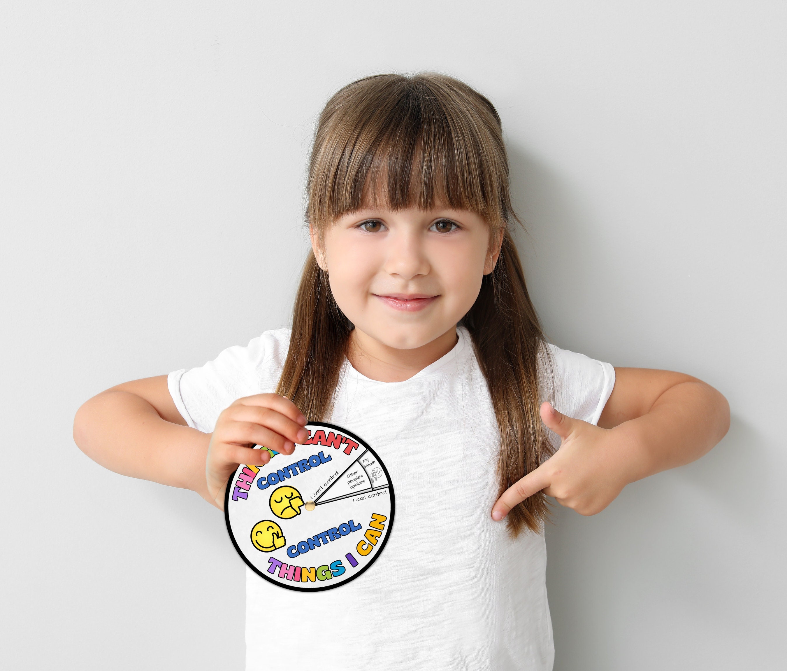 Things I Can Control Spinner Craft, What I Can & Can't Control, Kids ...