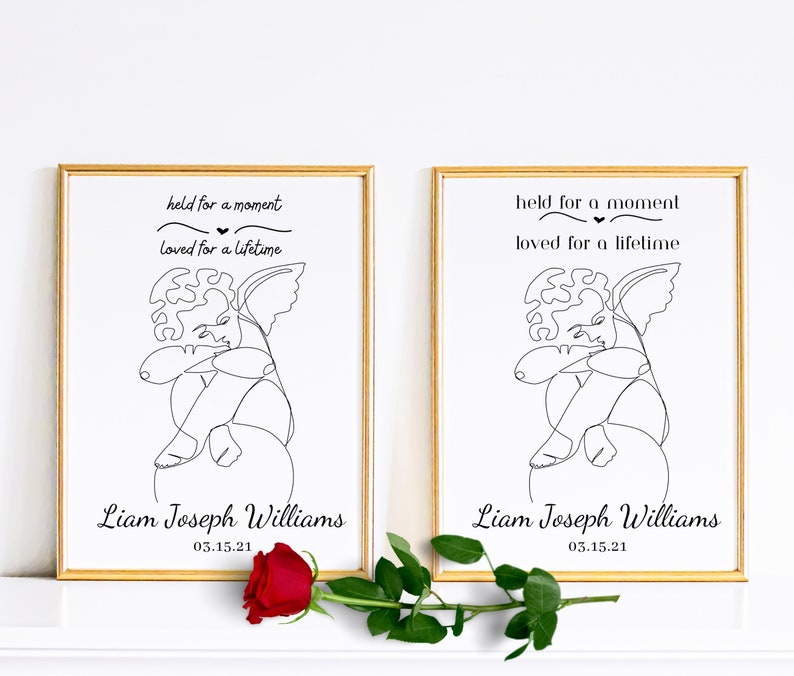 Personalized Child Loss Angels Dedication Remembrance Display Gift Baby ...