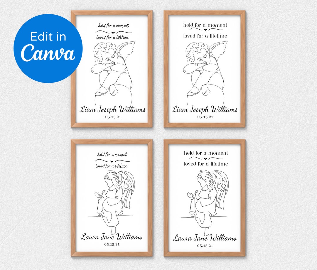 Personalized Child Loss Angels - Dedication Remembrance Display Gift ...
