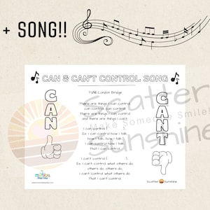 Things I Can Control Spinner Craft, What I Can & Can't Control, Kids ...