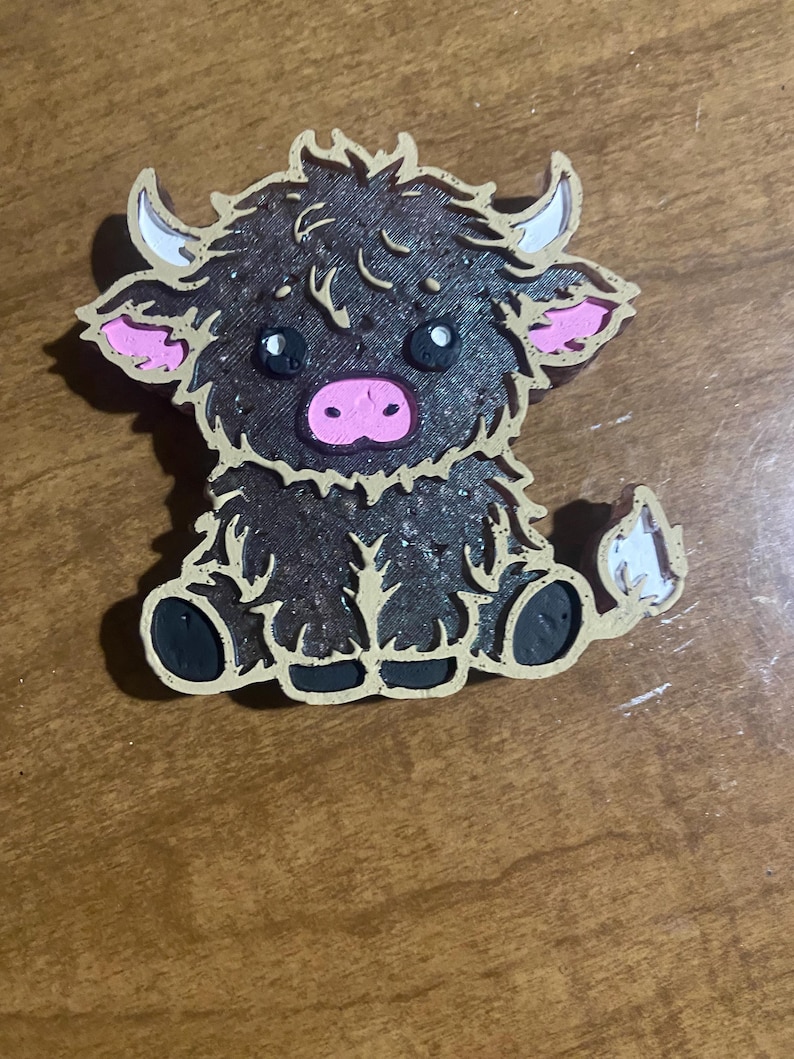 Highland Cow Car Air Freshener: Scented Farm Animal Freshie - Etsy