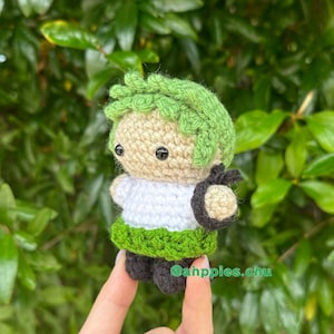 Zoro-inspired Amigurumi Crochet Pattern PDF - Etsy