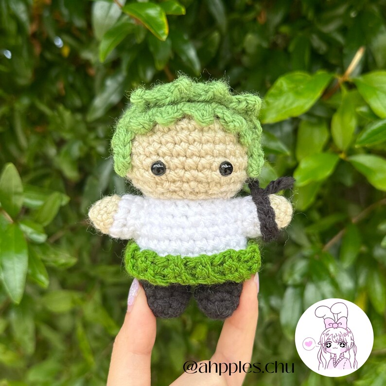Zoro-inspired Amigurumi Crochet Pattern PDF - Etsy