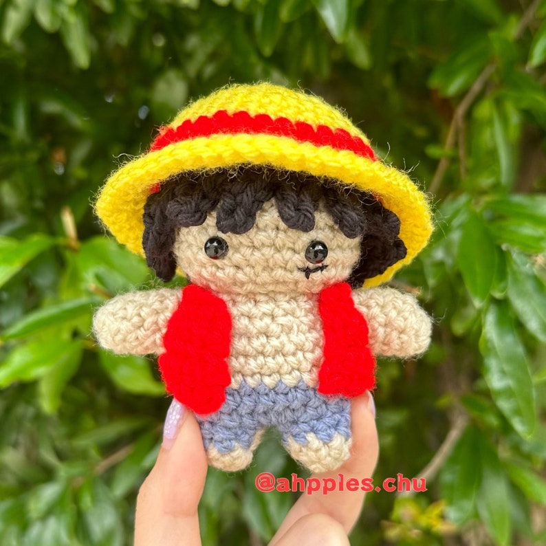 Luffy-inspired Amigurumi Crochet Pattern PDF - Etsy