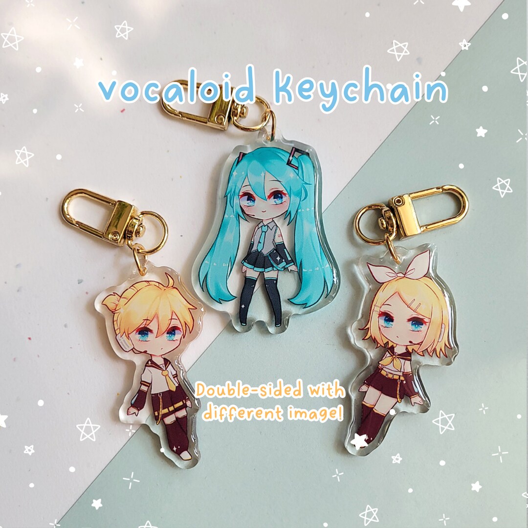Pre-order//vocaloid Acrylic Keychain, Miku, Rin, Len Keychain, 2.1 ...