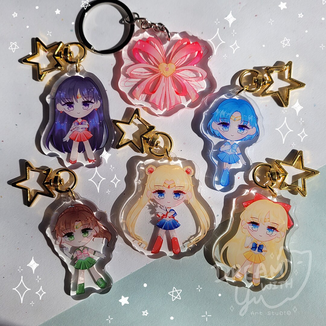 Pre-order//magical Girl Acrylic Keychain, Double-sided, Kawaii Magical ...