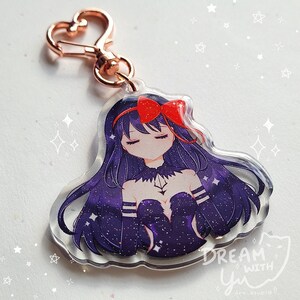 Madoka Magica Goddess Madoka, Demon Homura Keychain, 2.2 In, Front Side ...