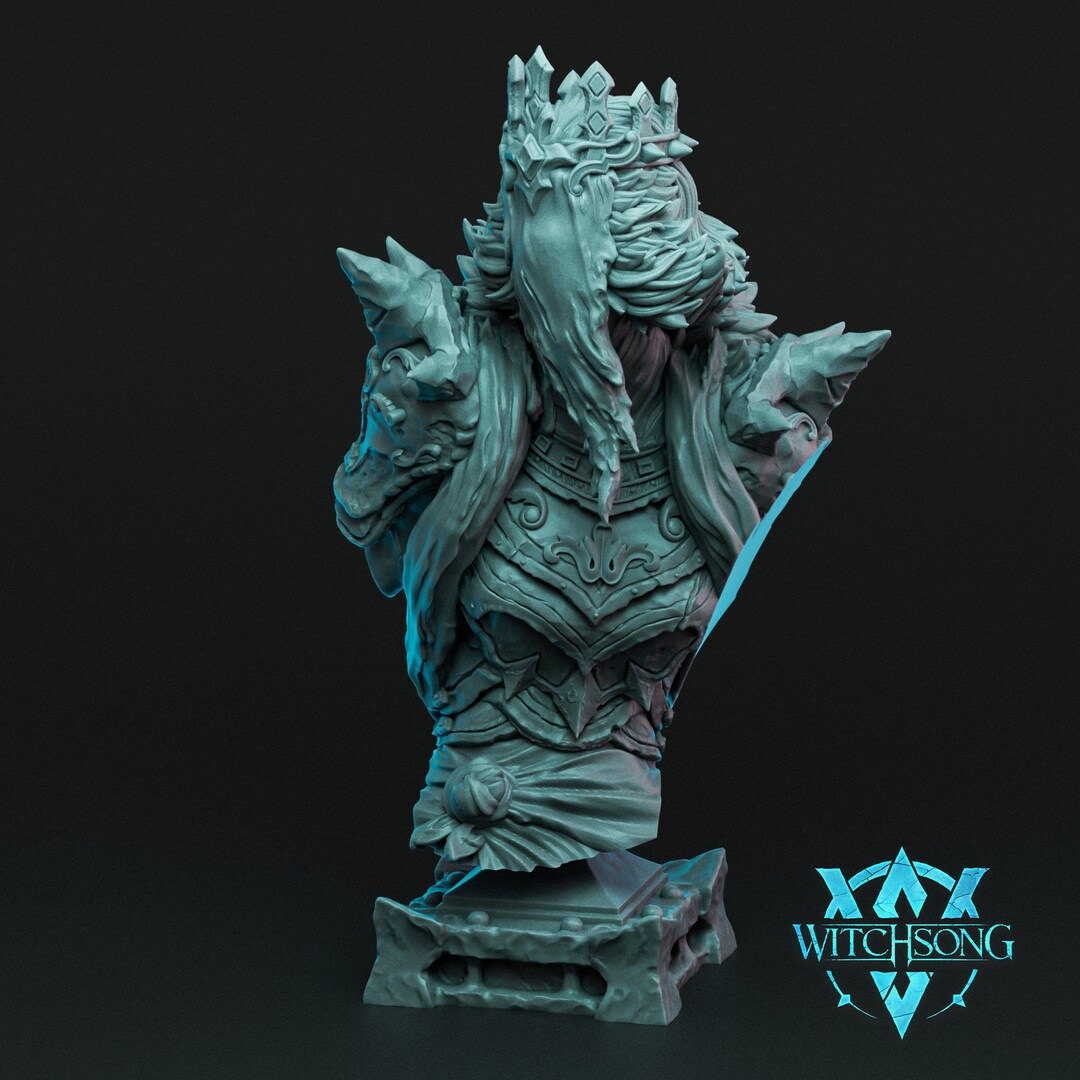 RPG Faceless Queen Bust Dnd 100mm Huge Tabletop Gaming Miniatures ...