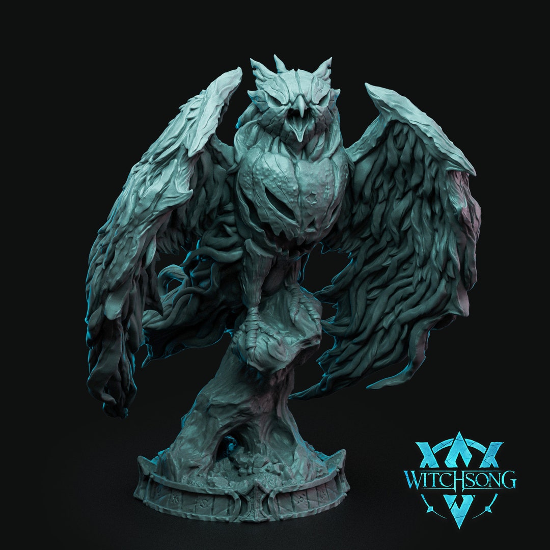 3D Printed RPG Fowl Moon Stalker Dnd Fey Miniature Dnd Pathfinder ...