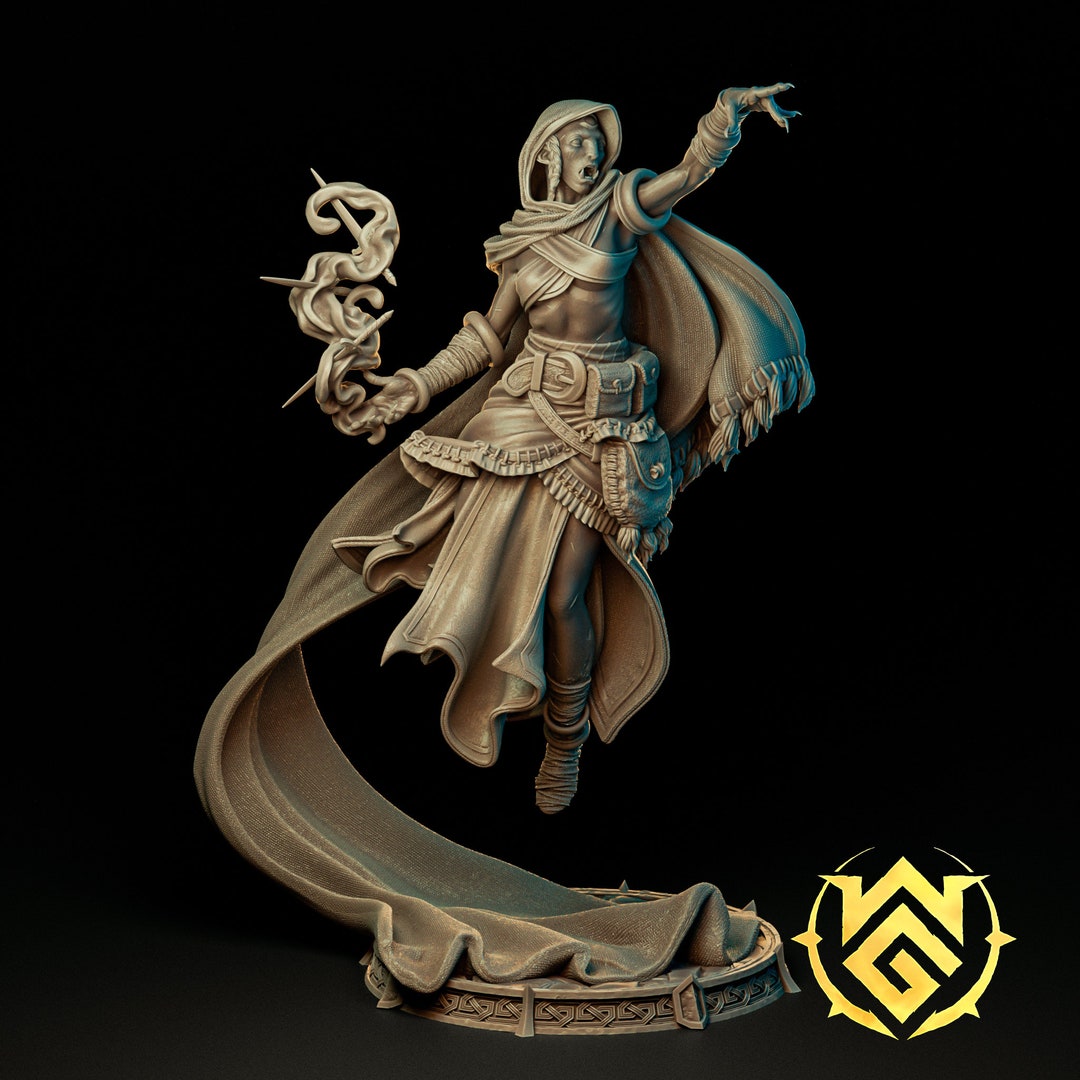 RPG Dagger-dancer Psychic Dnd Character Miniature Dnd Pathfinder ...