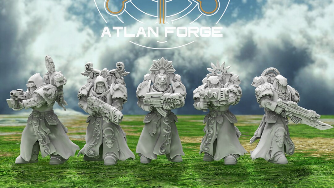 Atlan Forge Angelic Guardians Sci-fi Wargame Proxy Miniatures Tabletop ...