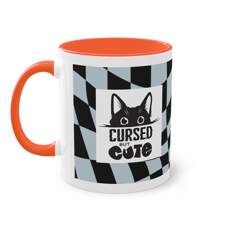 Cursed but Cute Mugs, Perfect for Halloween and Cat Lovers - Etsy
