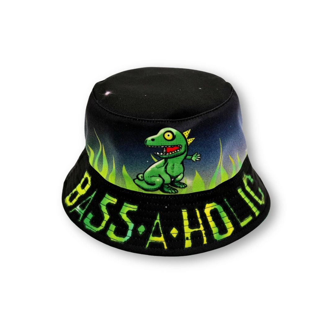 Bass-a-holic Reversible Bucket Hat | Rave Festival Party Hat - Etsy