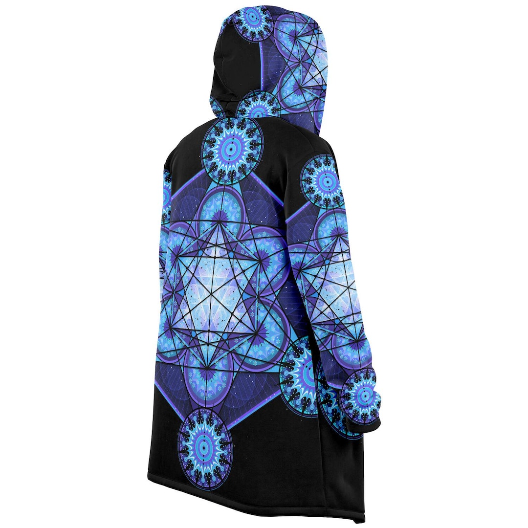 Mandala Fleece Cloak, Rave Wook Outerwear, Unisex Jacket - Etsy