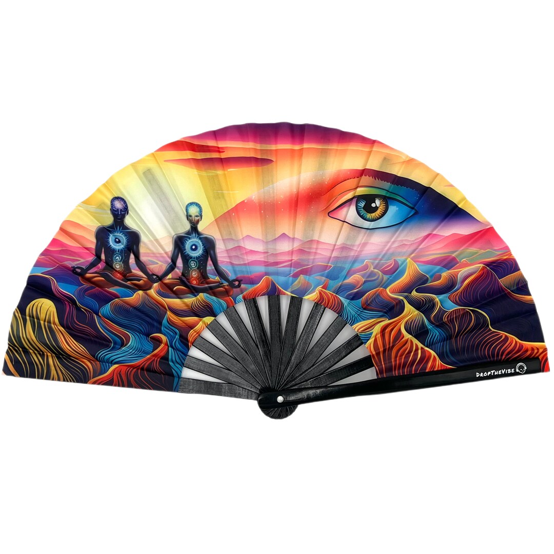 Third Eye Hand Fan, Festival Hand Fan, Rave Hand Fan | Party & Rave ...