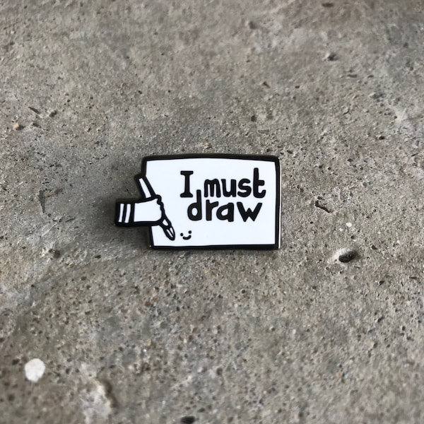 Artist Enamel Pin - Etsy