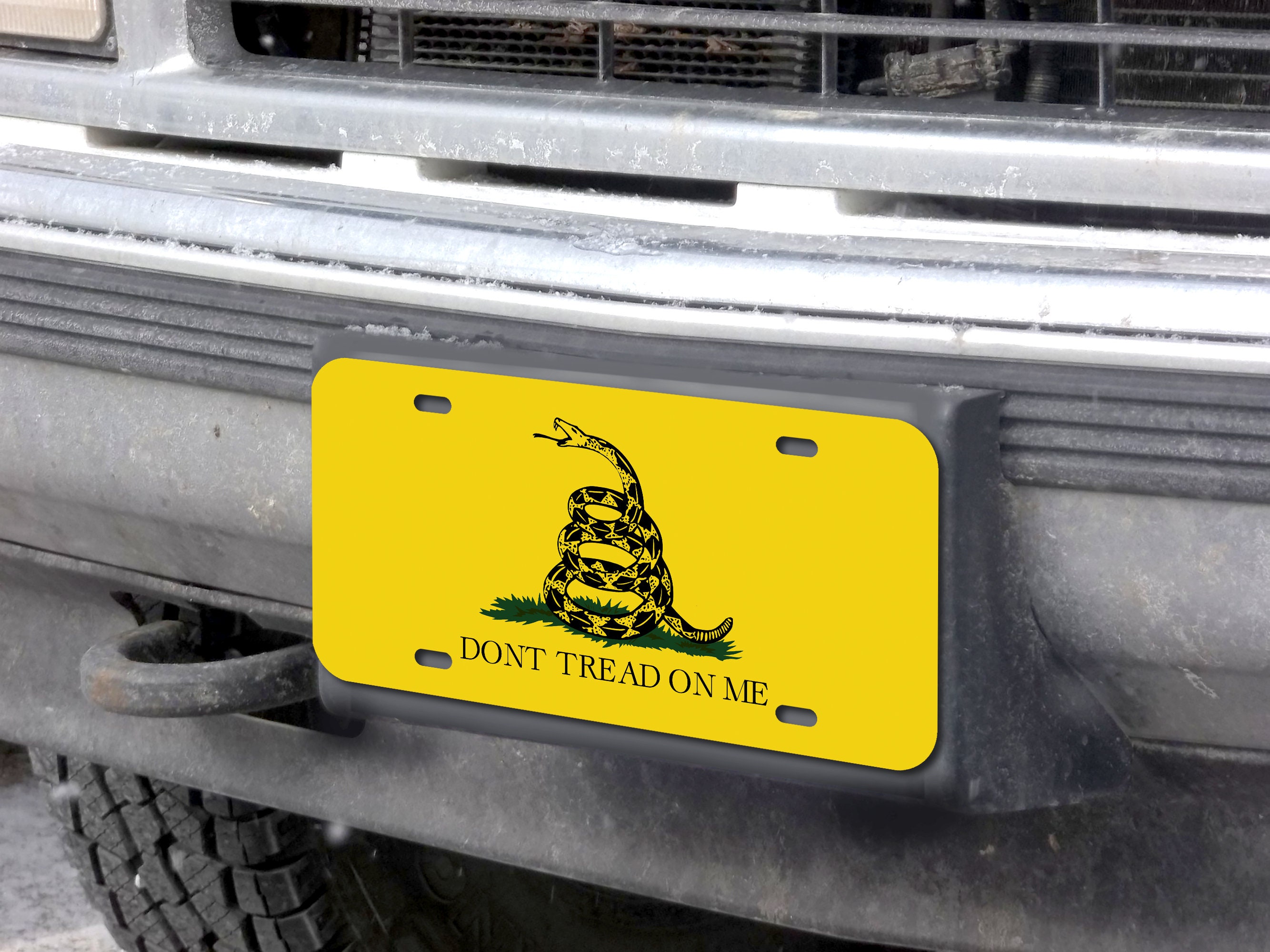 Don't Tread on Me License Plate PNG for Sublimation Art - Etsy