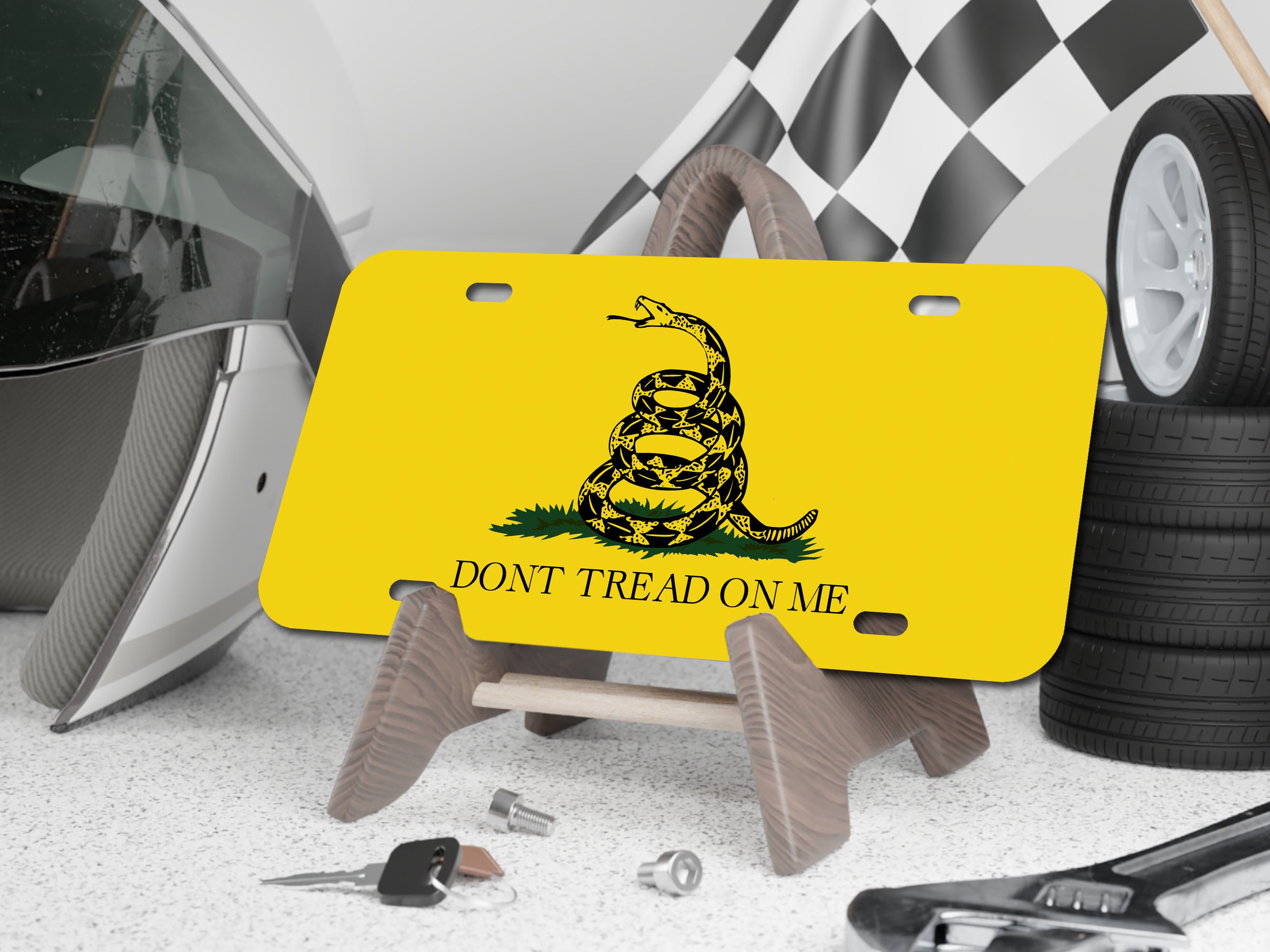 Don't Tread on Me License Plate PNG for Sublimation Art - Etsy