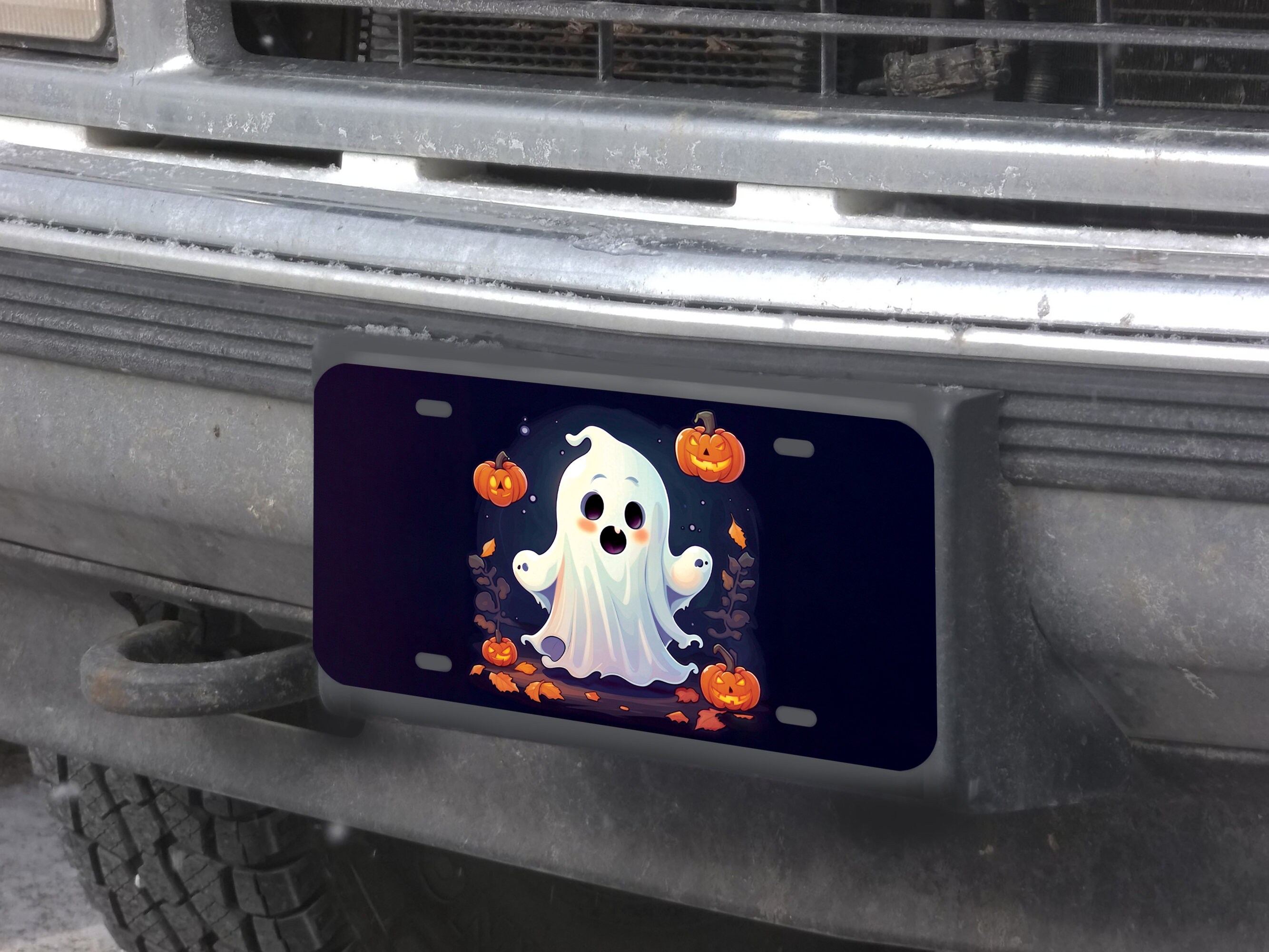 Anime Spooky Ghosts License Plate PNG for Sublimation Art - Etsy