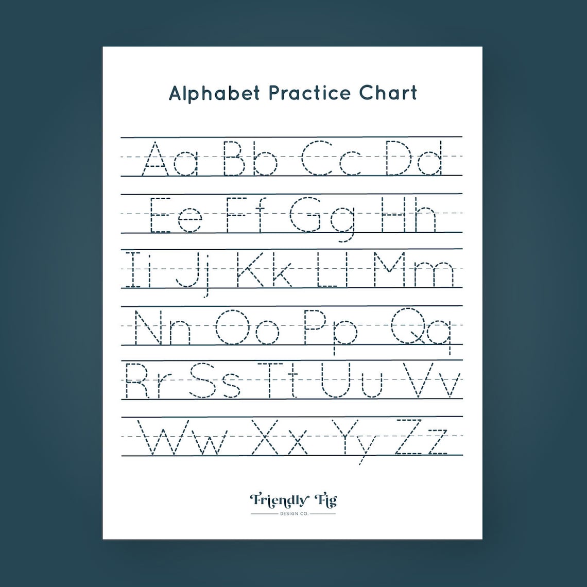 Alphabet Printable Practice Sheets | ABC Alphabet Chart, Educational ...