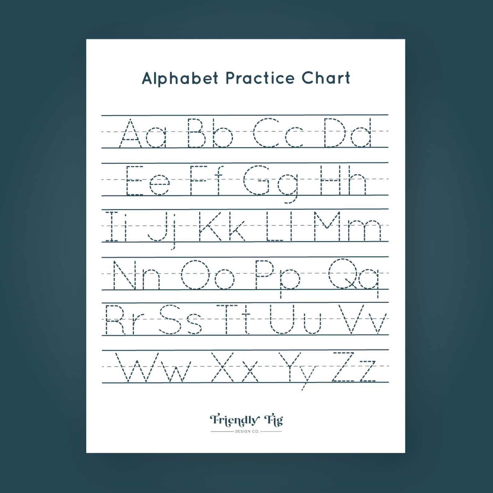 Alphabet Printable Practice Sheets | ABC Alphabet Chart, Educational ...